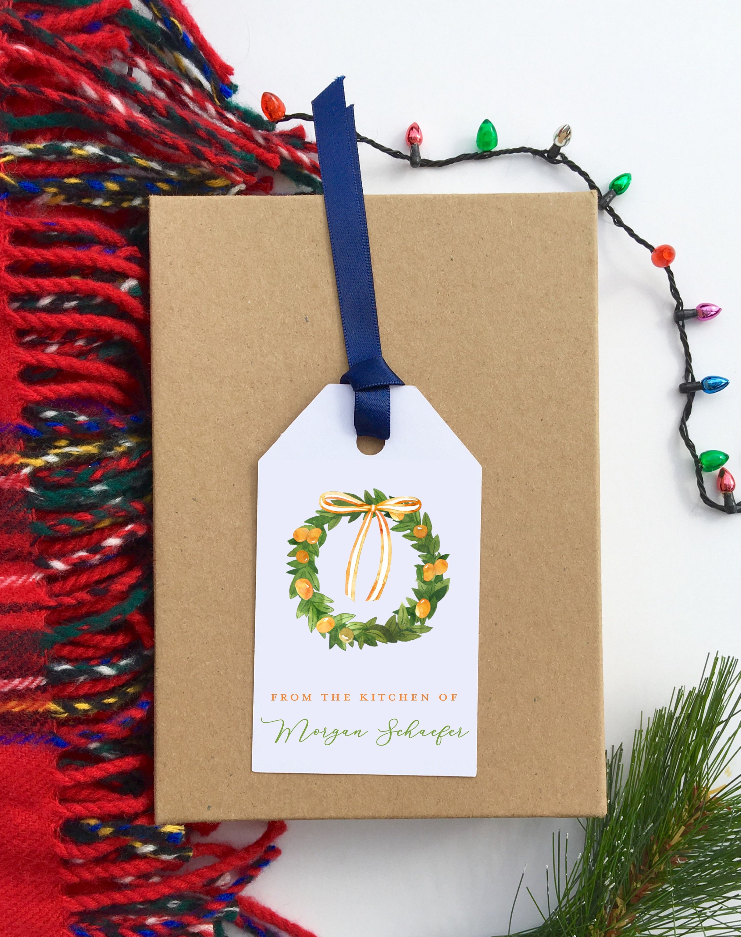 Personalized Kitchen Tags Christmas From The Kitchen Of Made | Etsy