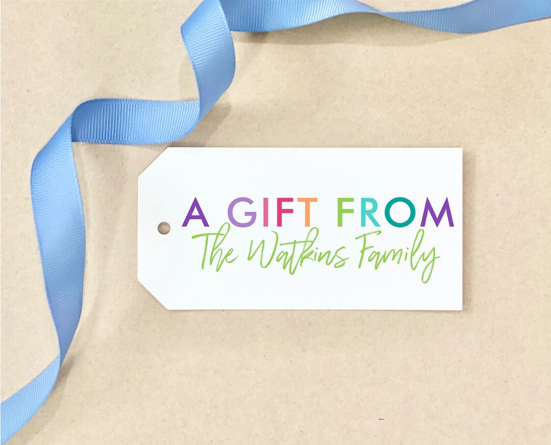 Colorful A Gift From Gift Tag A Gift Just for You Gift Tags ...