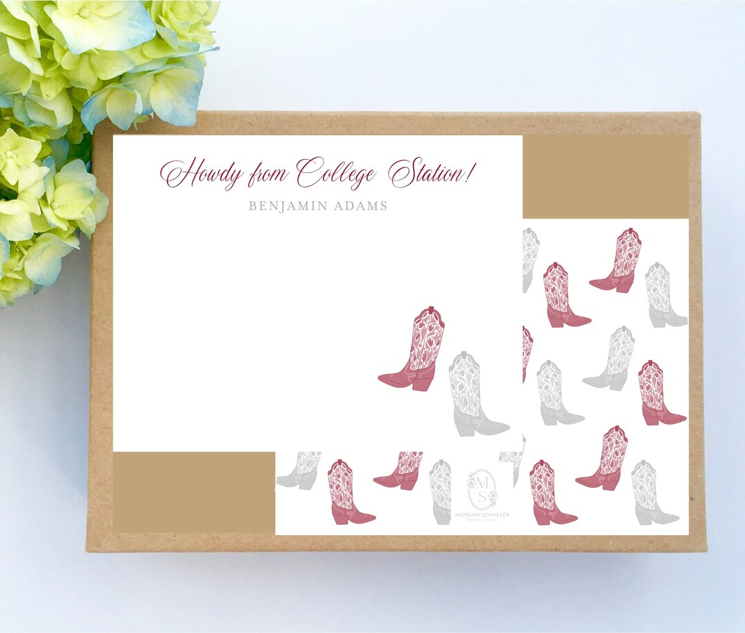 Texas A&M University Personalized Stationery Notecards Aggies Monogram ...