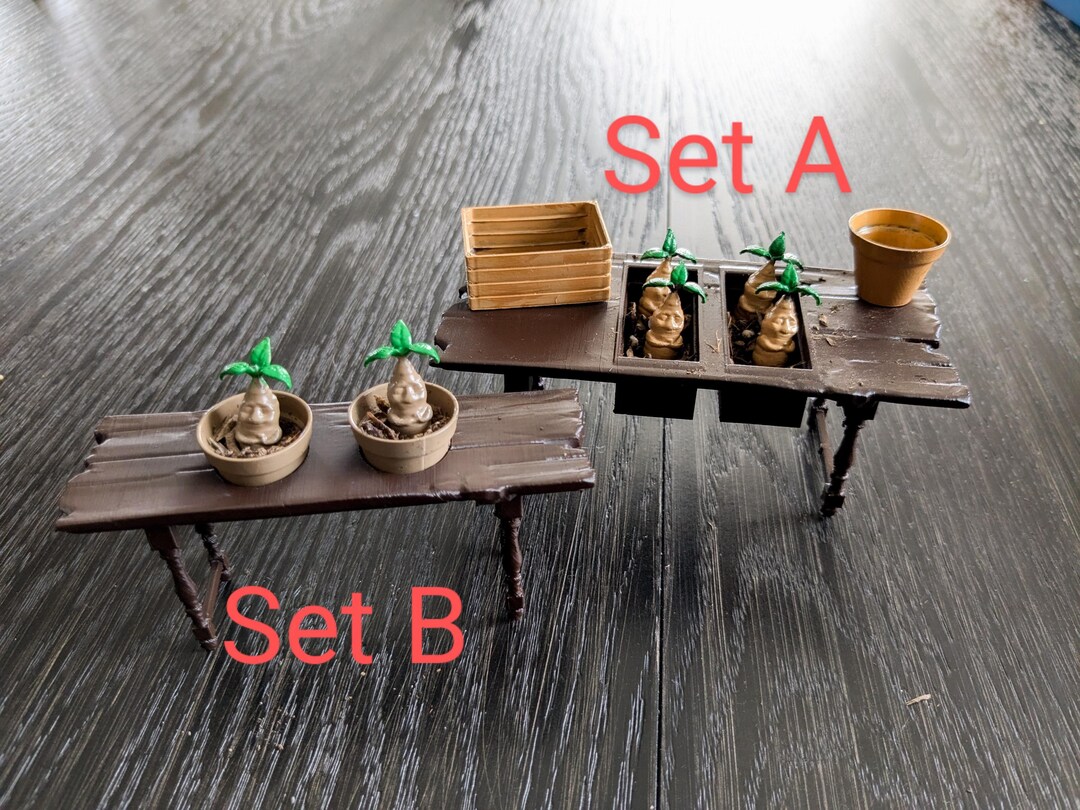 Harry Potter Mandrake Potting Table Accessory for Miniverse Items - Etsy