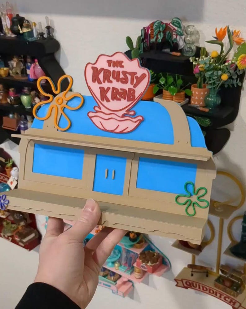 Krusty Krab Spongebob Display Shelf for Miniverse Make It Mini ...