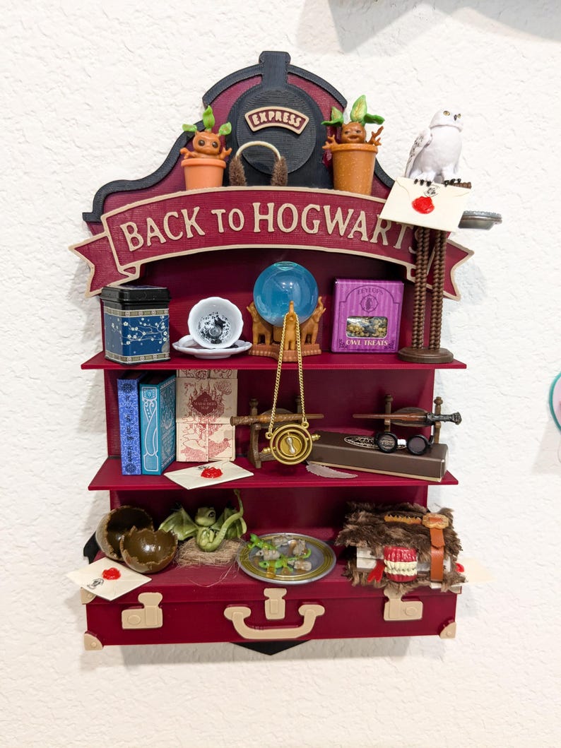 Hogwarts Display Shelf for Harry Potter Miniverse Back to Hogwarts - Etsy