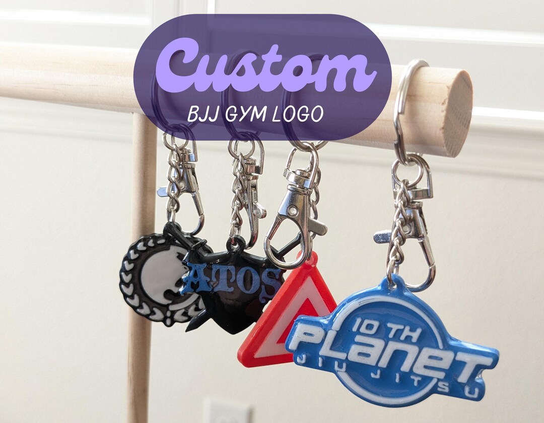 Custom BJJ Jiu Jitsu Keychain / Blue Belt / Purple Belt / 10th Planet ...