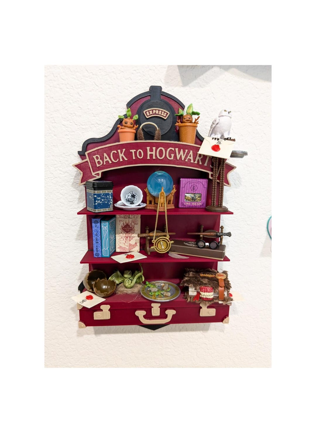 Hogwarts Display Shelf for Harry Potter Miniverse Back to Hogwarts - Etsy
