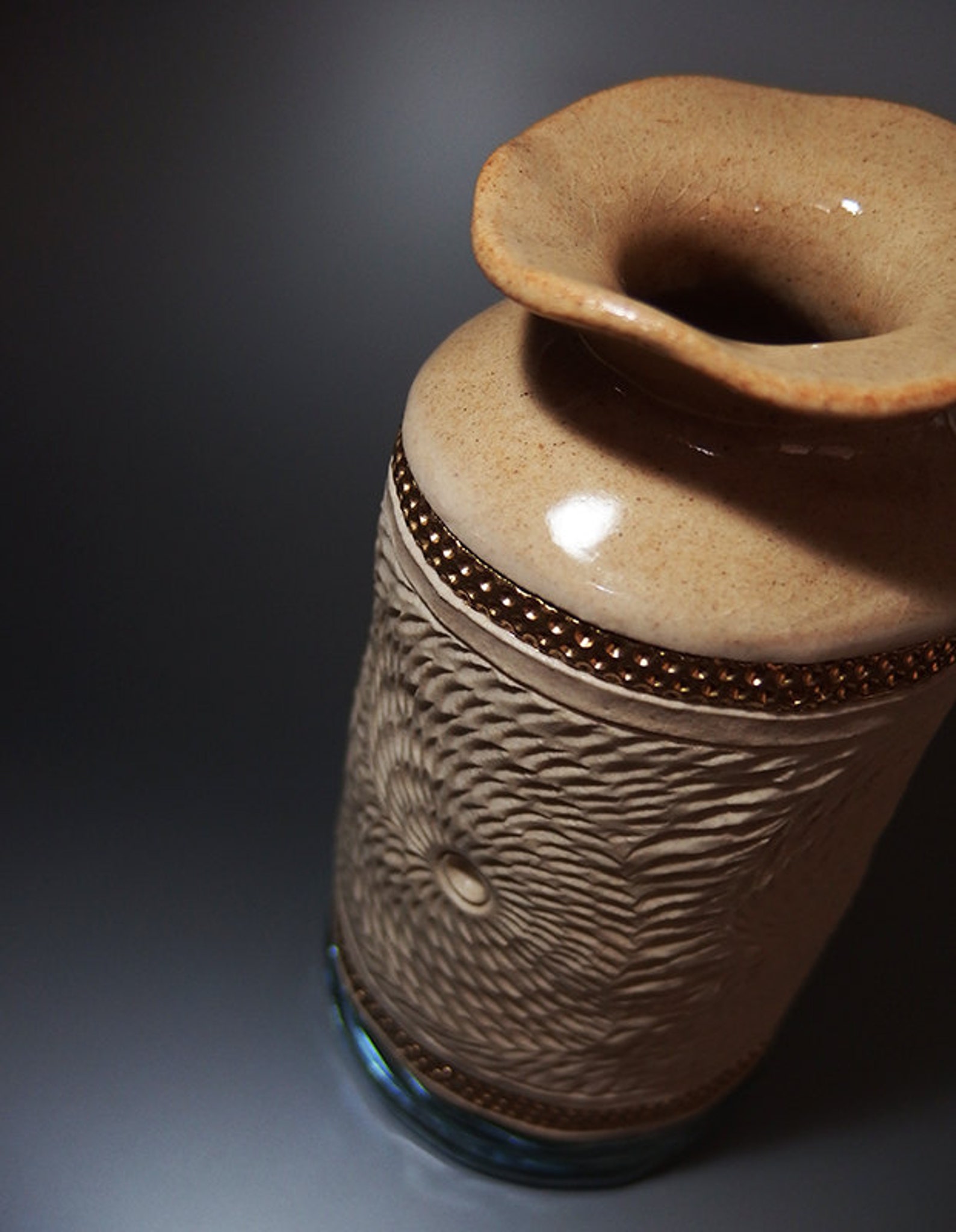 Ryumon Vase VBL002 art Ceramics Glass Yunomi Guinomi Bowl Vase Vessel ...