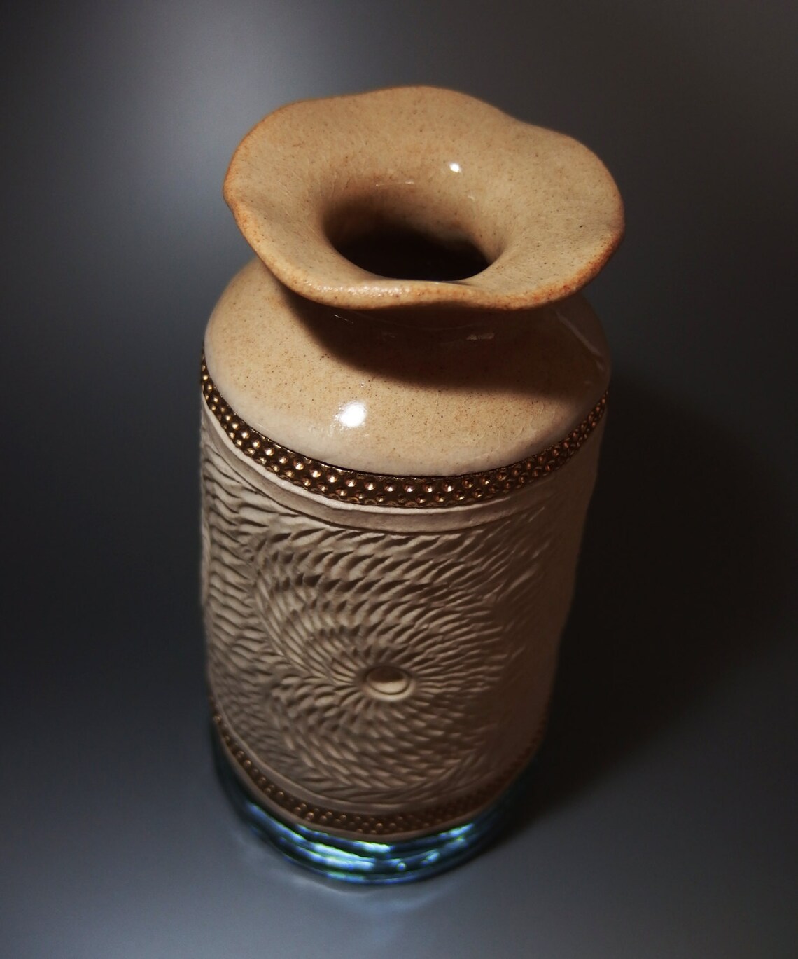 Ryumon Vase VBL002 art Ceramics Glass Yunomi Guinomi Bowl Vase Vessel ...