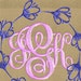 Crocus Font Frame Monogram Design -font Not Included - EMBROIDERY ...