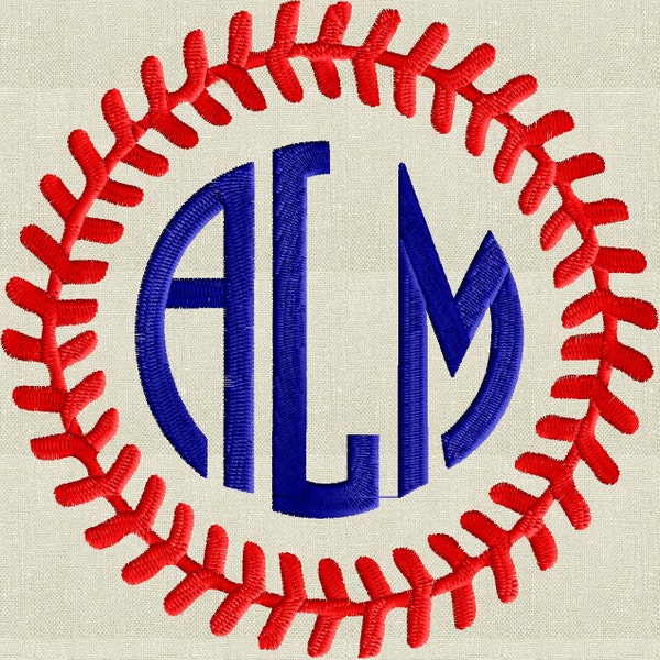 Baseball Font Embroidery - Etsy