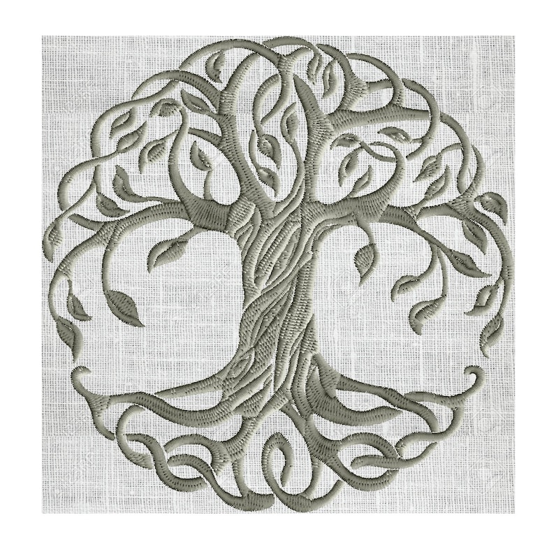 Life Tree Embroidery Design - Etsy