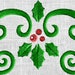 Holly Scroll Border Frame Monogram Embroidery Design EMBROIDERY DESIGN ...