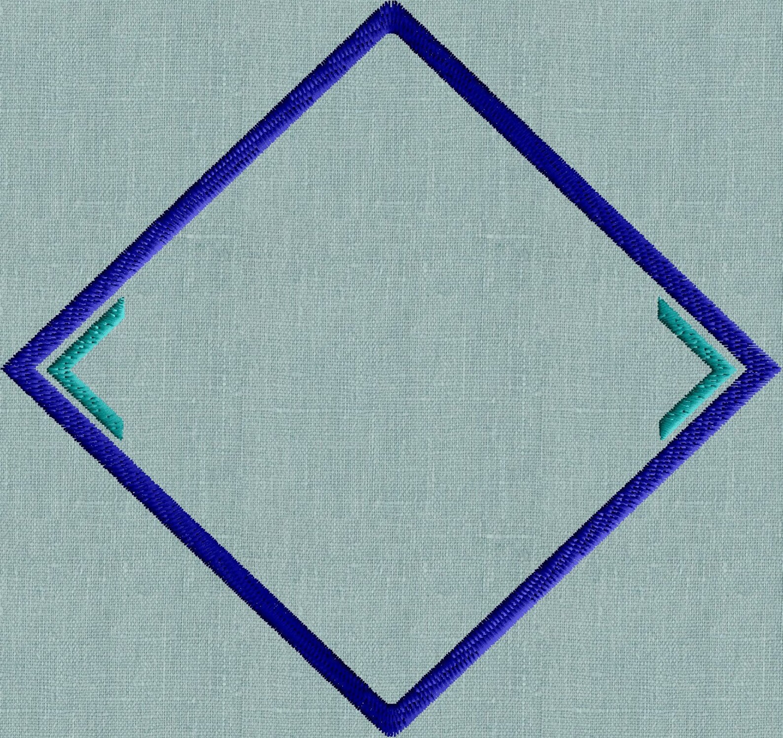 Tailored Diamond Font Frame Monogram EMBROIDERY DESIGN font Not ...