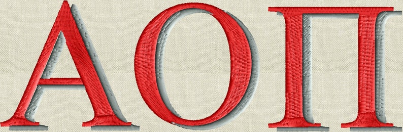 Greek Letters Alpha Omicron Pi quote EMBROIDERY | Etsy