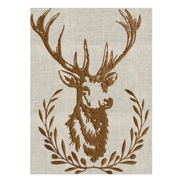 Deer Embroidery - Etsy