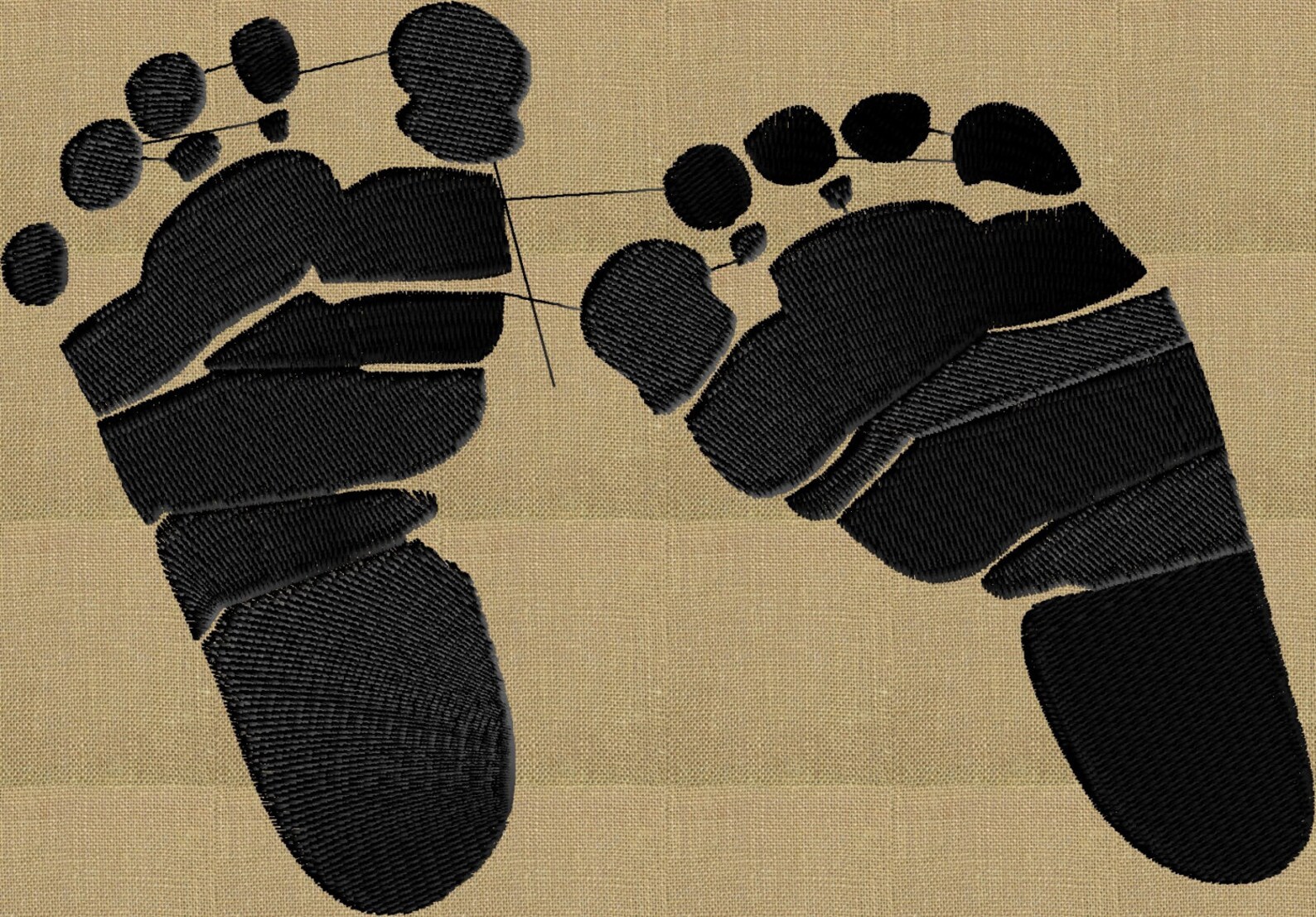Baby Feet Embroidery Design EMBROIDERY Design FILE Instant | Etsy