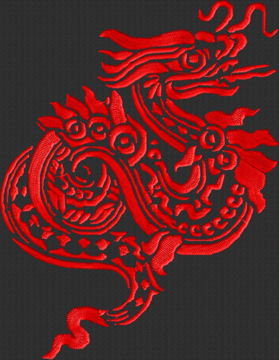 Dragon Chinese Embroidery DESIGN FILE Instant Download - Etsy