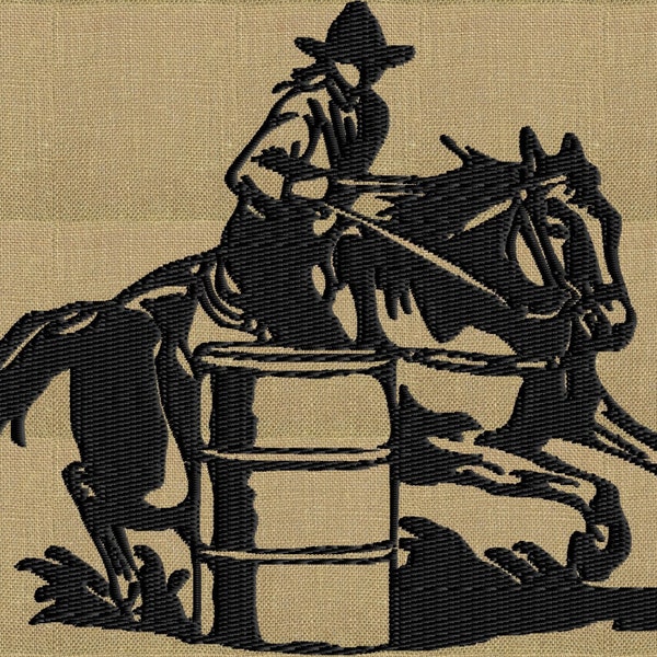 Barrel Racing Embroidery File - Etsy