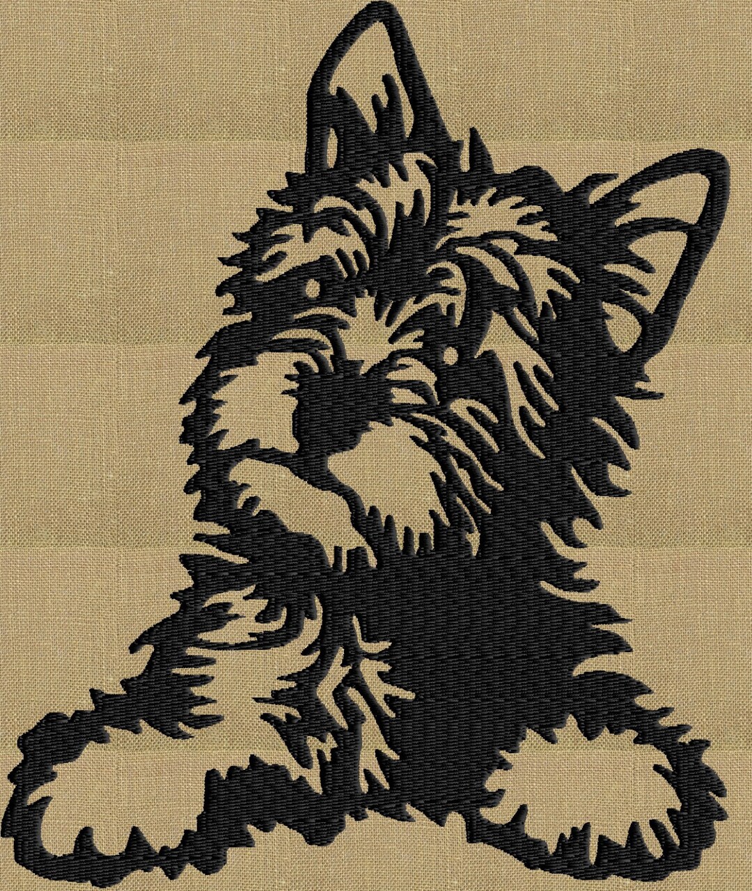 Yorkshire Terrier Yorkie - Embroidery DESIGN FILE - Instant Download ...