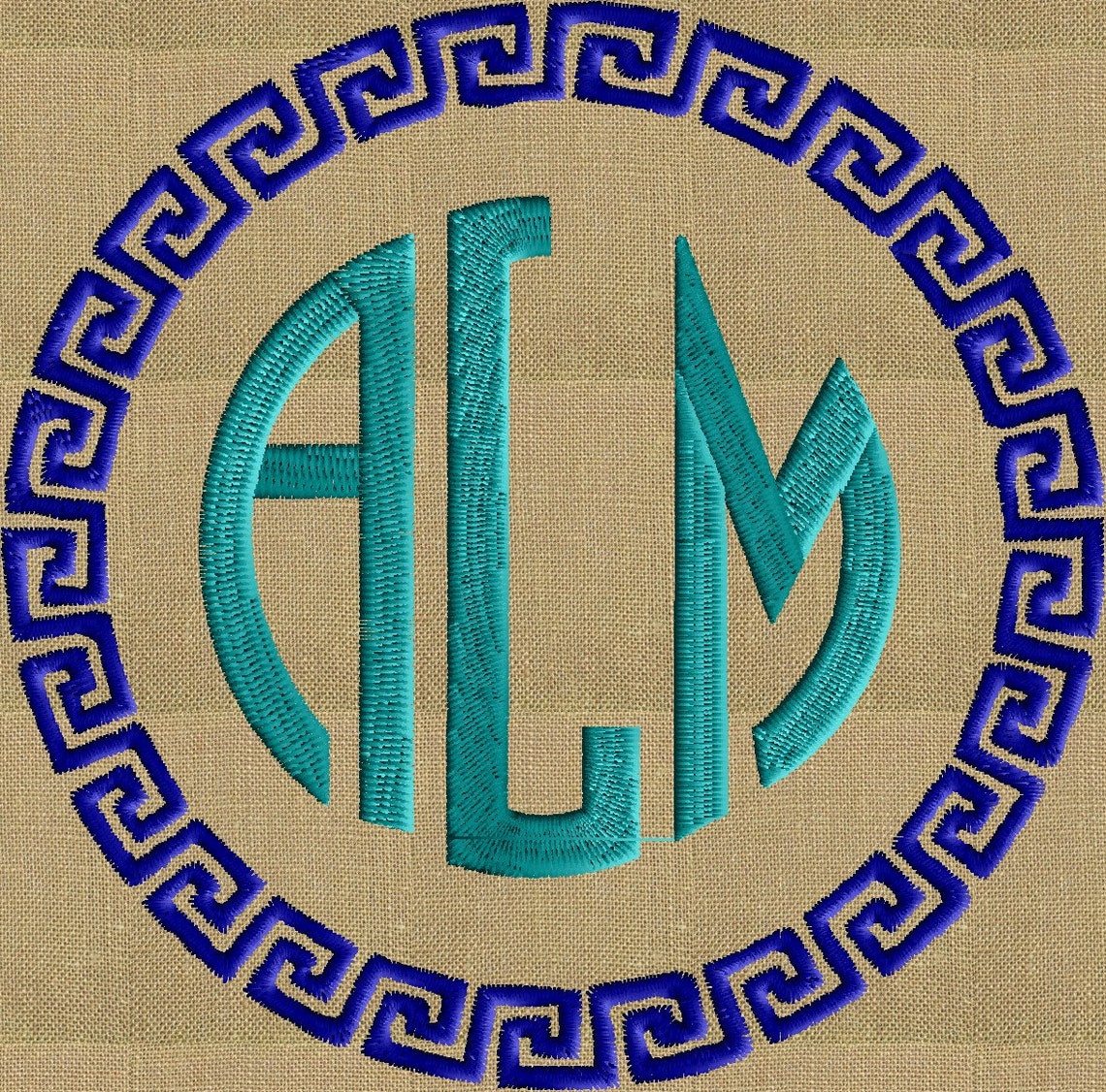 Greek Key Frame Design EMBROIDERY DESIGN FILE Instant | Etsy