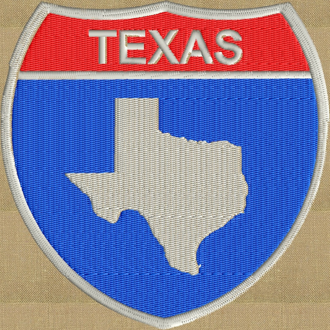 Texas Road Sign Design - EMBROIDERY DESIGN FILE - Instant Download ...