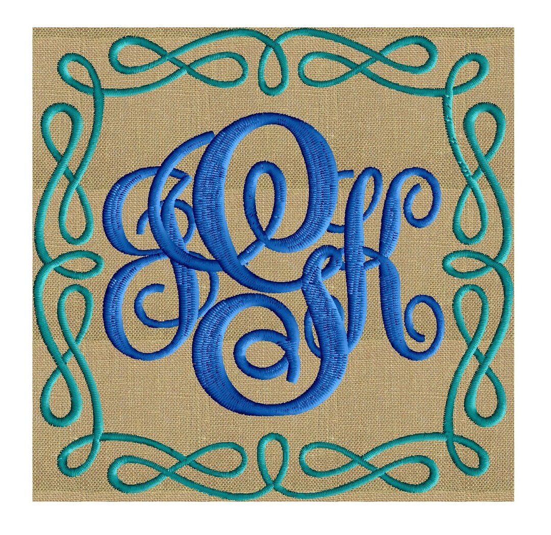 Infinite Frame Monogram -font Not Included - EMBROIDERY DESIGN ...