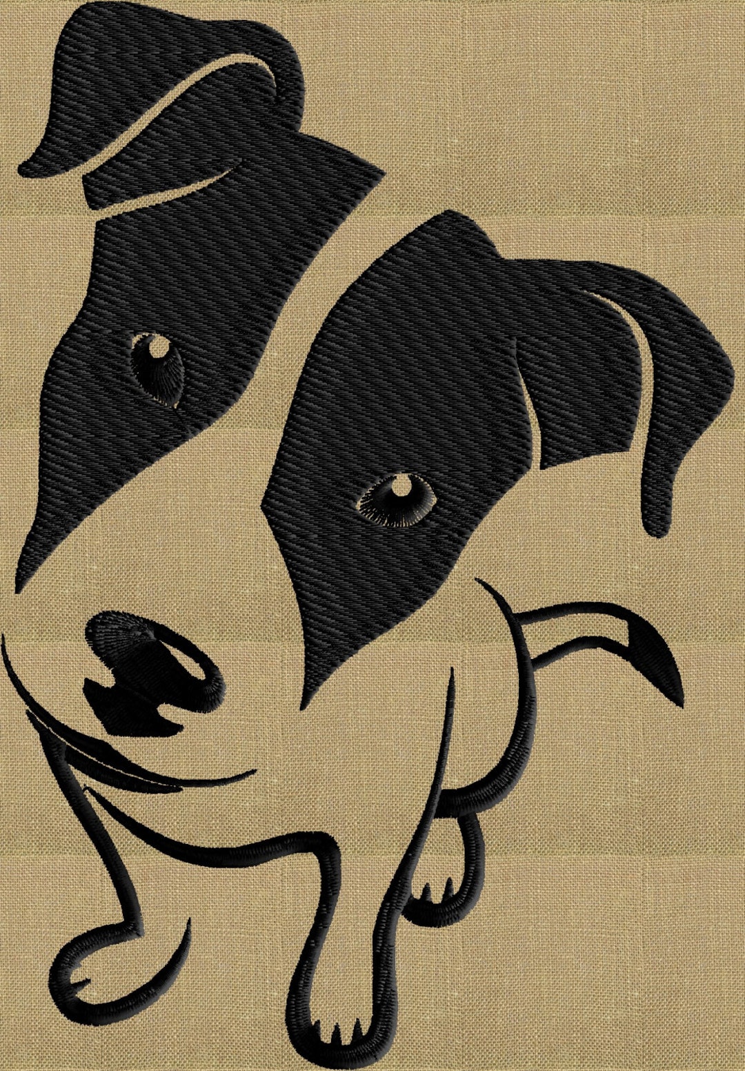 Jack Russell Terrier Dog - Embroidery DESIGN FILE - Instant Download ...