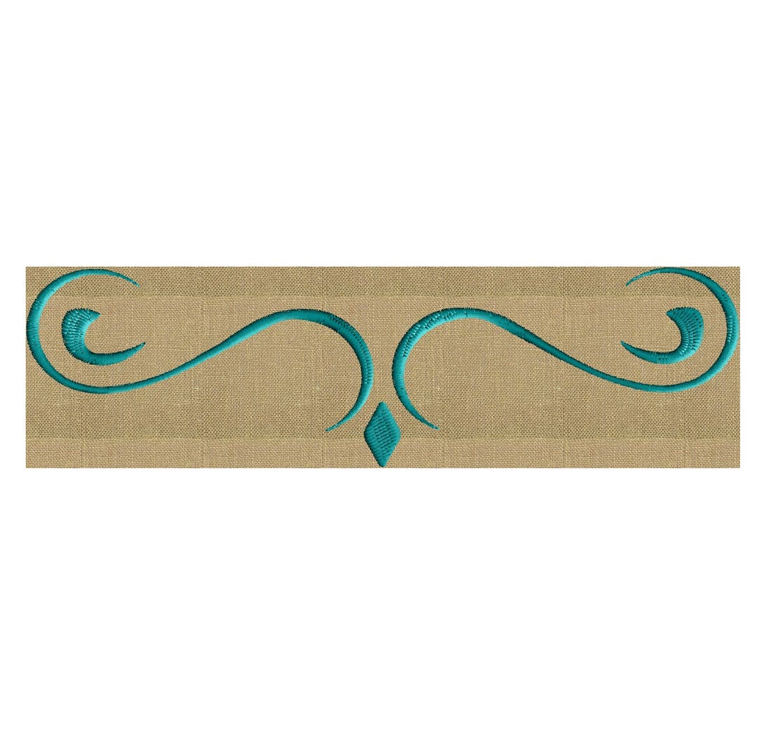 Simple Scrolls Design Element - EMBROIDERY DESIGN FILE - Instant ...