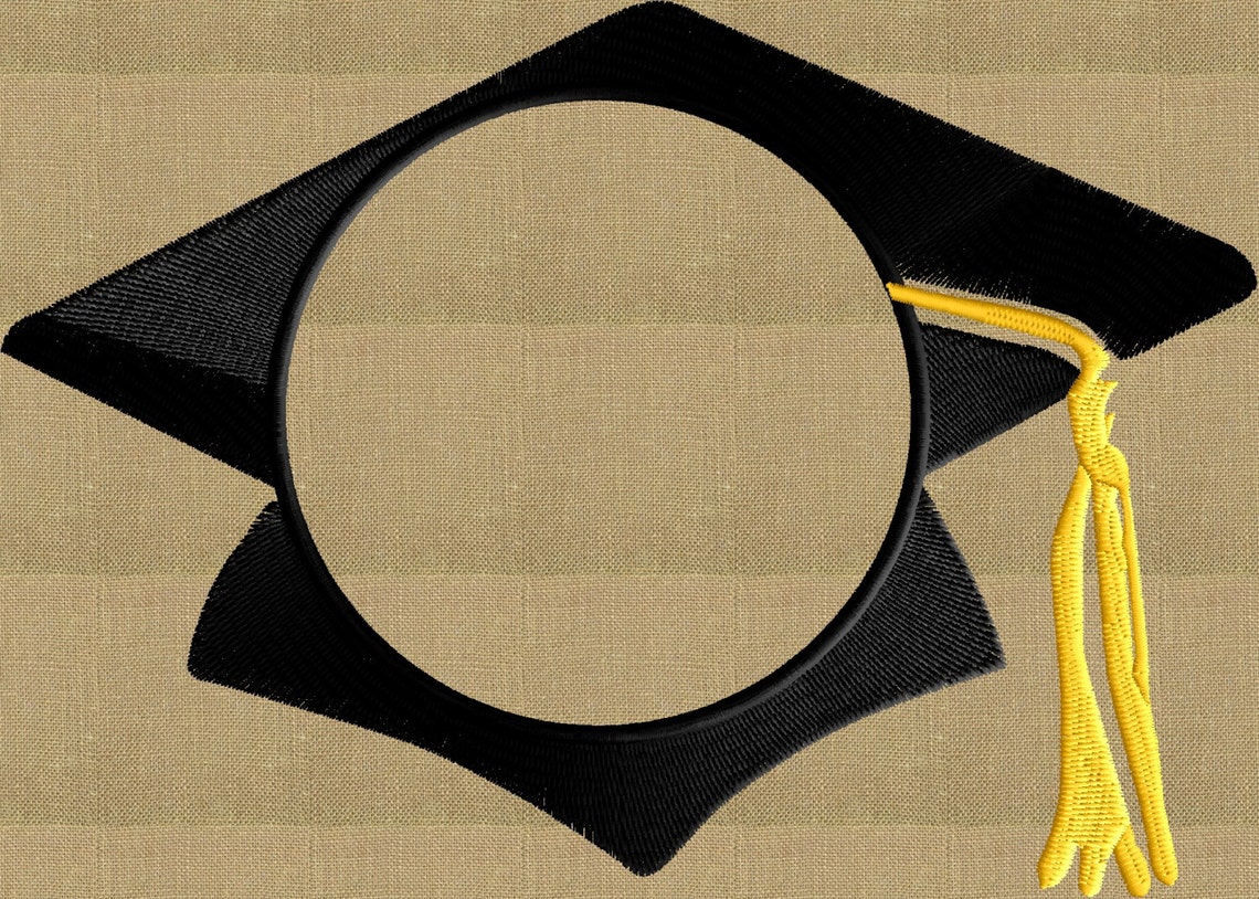 Graduation Cap Hat Frame Monogram Design -font Not Included ...