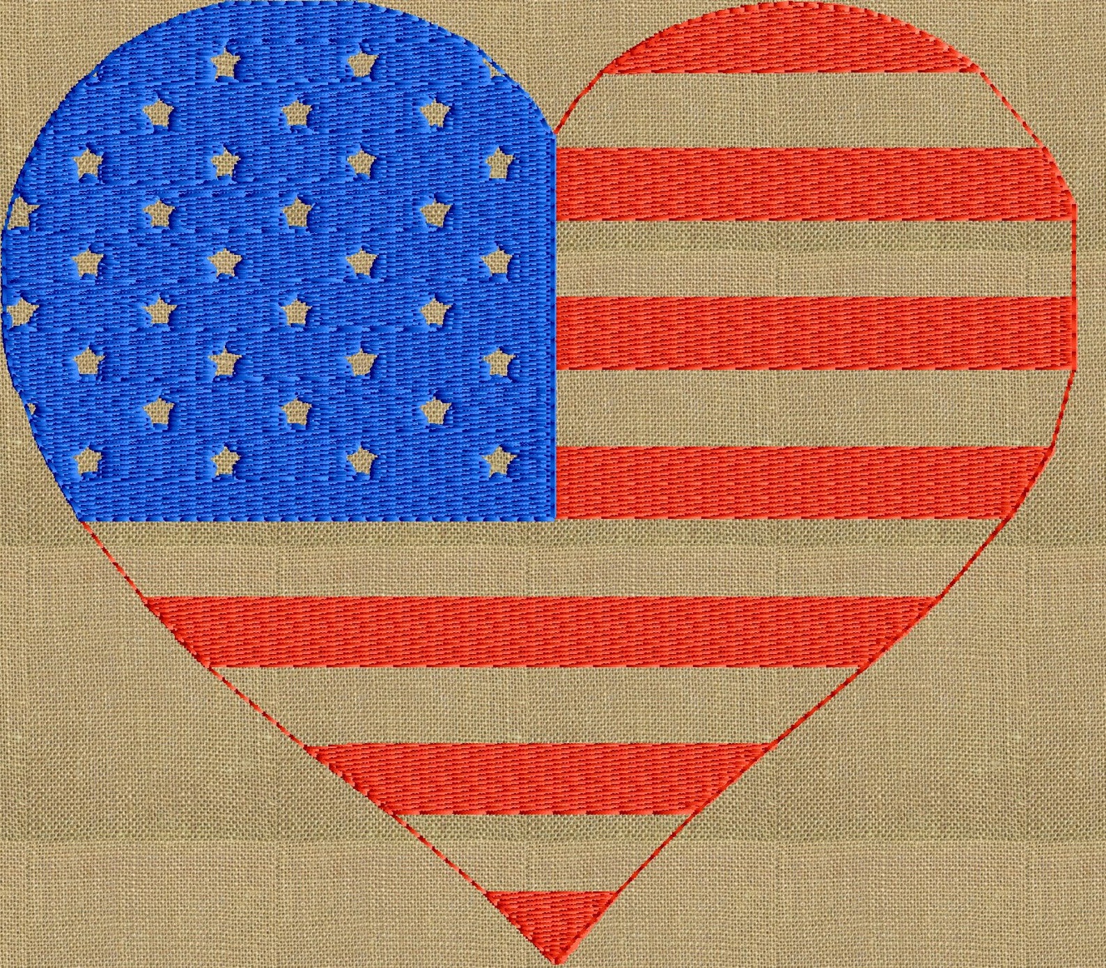 Heart American Flag Patriotic Memorial Day 4th of July - Etsy
