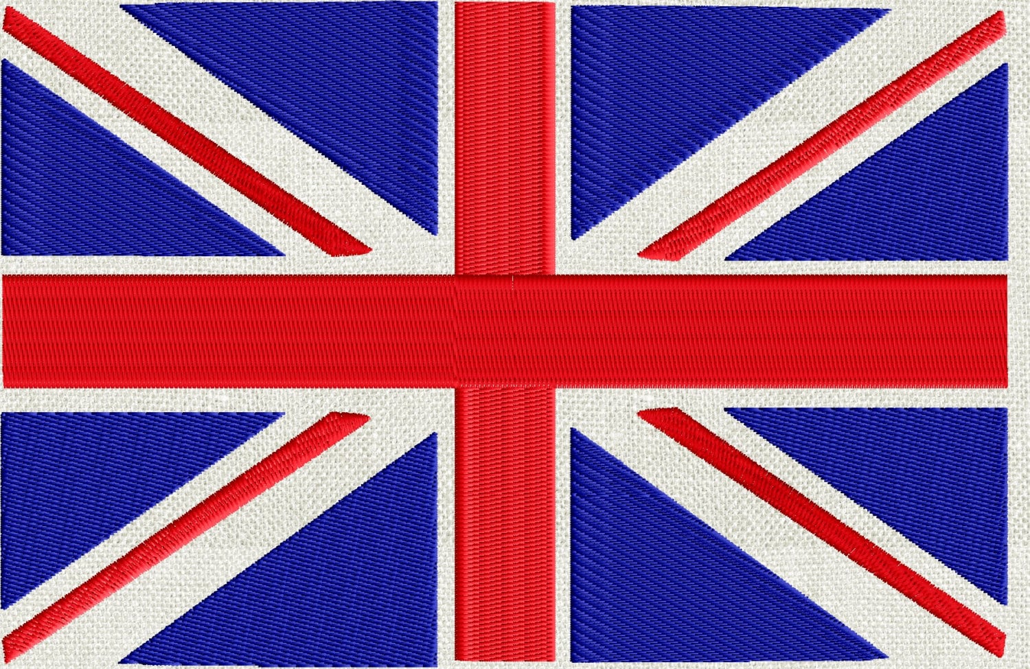 Union Jack UK English Brittish Flag Patriotic - Embroidery DESIGN FILE ...