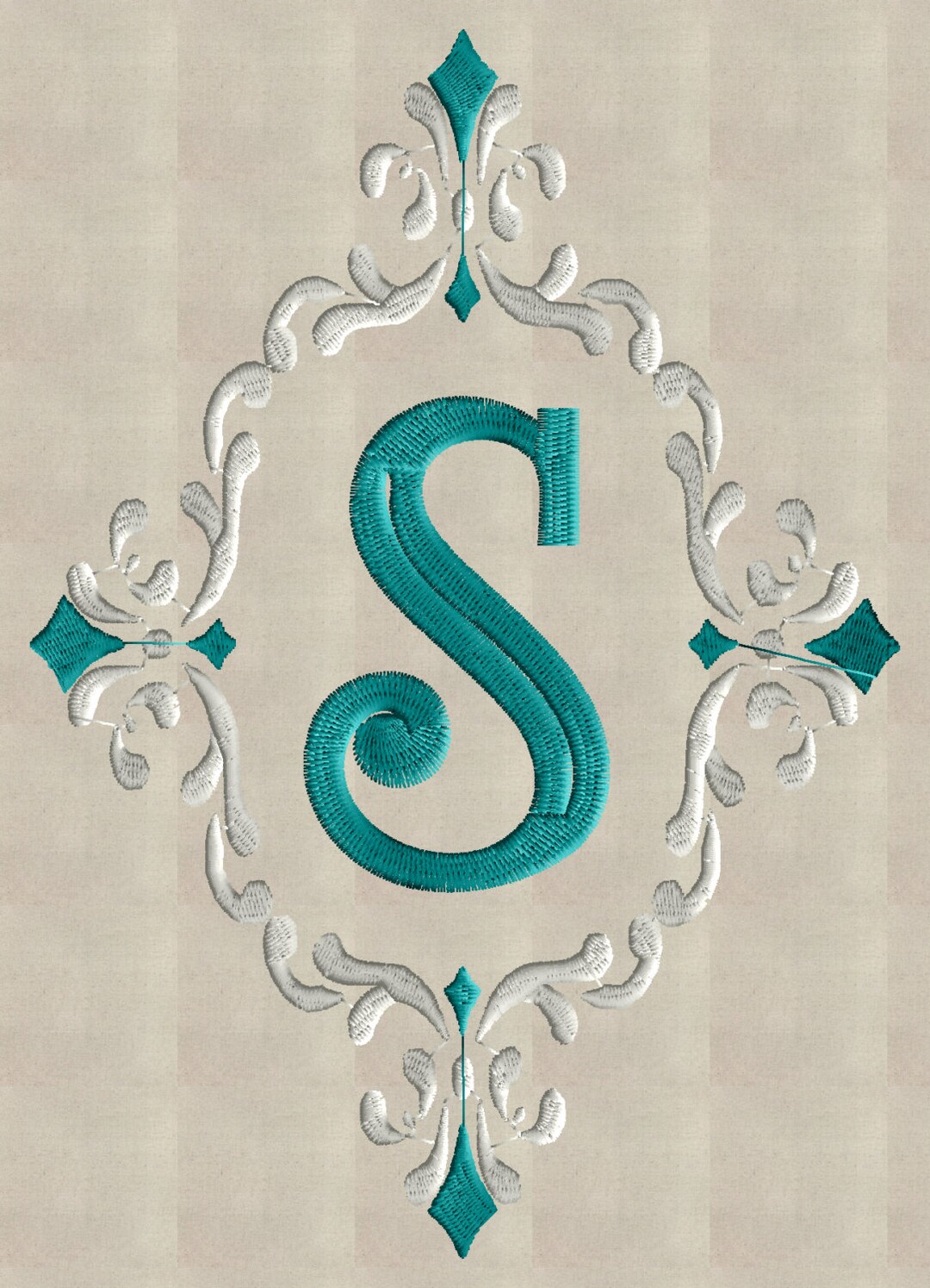 Font Frame Monogram Embroidery Design - Font Not Included - EMBROIDERY ...