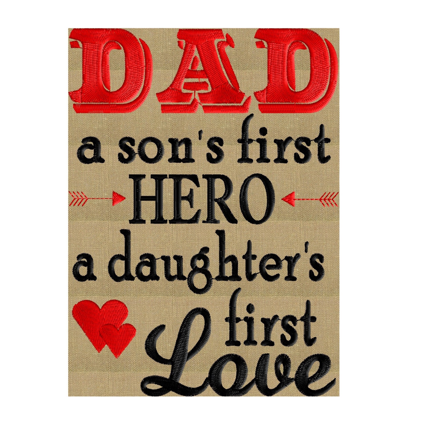 Fathers Day quote Dad a son's first hero a | Etsy