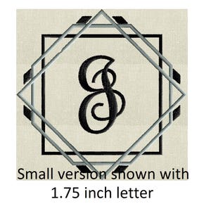 Geo Diamond Font Frame Monogram Design -font Not Included - EMBROIDERY ...