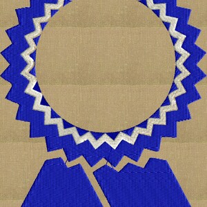 Blue Ribbon Font Frame Monogram Design -font Not Included - EMBROIDERY ...
