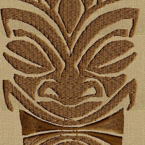 Tiki Guy Statue Embroidery Design - EMBROIDERY Design FILE - Instant ...