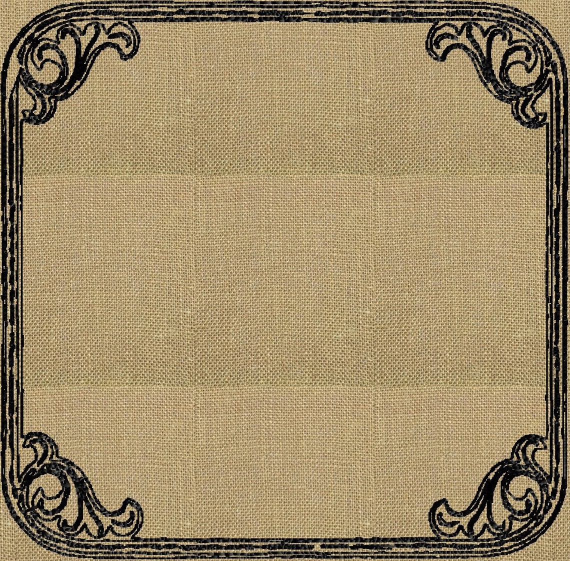 Scroll Square Font Frame Monogram Design font Not Included | Etsy