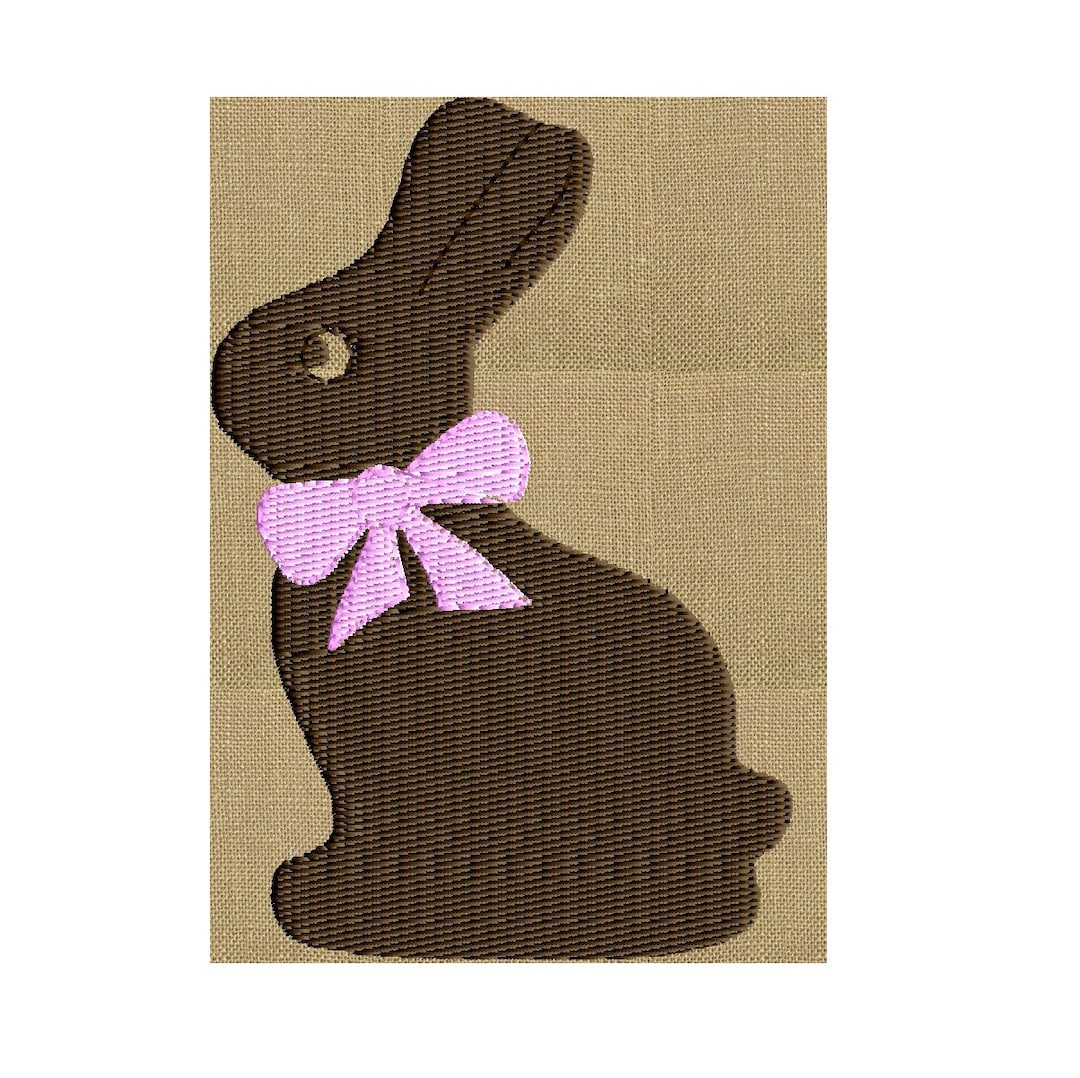 Chocolate Bunny - Easter - EMBROIDERY DESIGN FILE - Instant Download ...