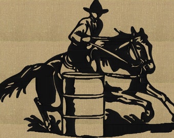 Barrel Racing Embroidery File - Etsy