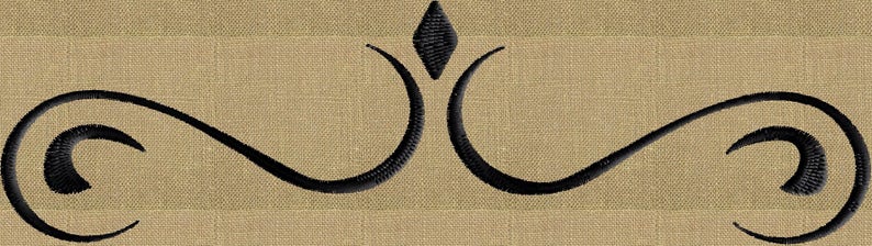 Simple Scrolls Design Element - EMBROIDERY DESIGN FILE - Instant ...