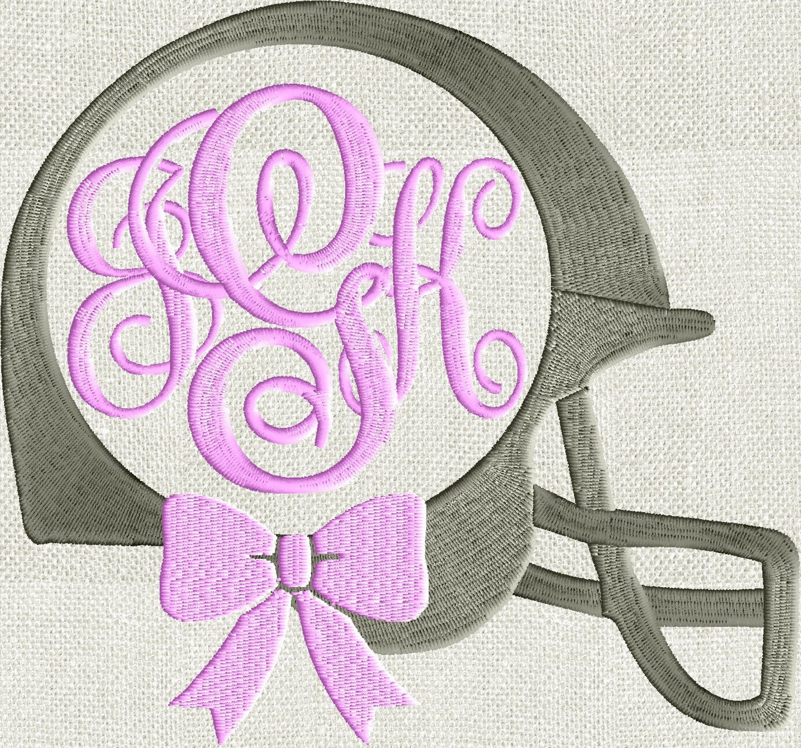 Football Helmet Font Frame Monogram Embroidery Design Font & - Etsy