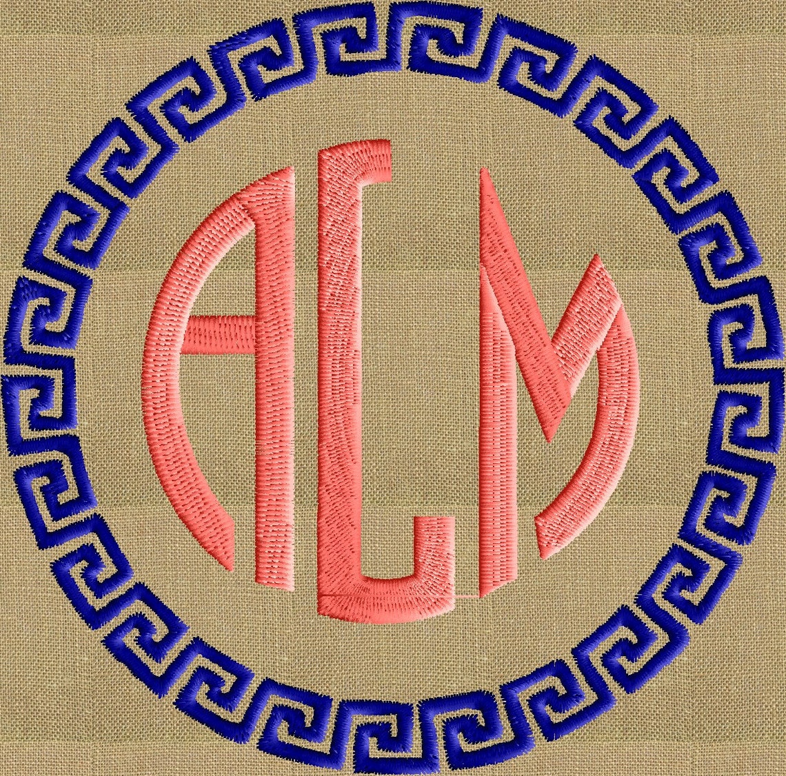 Greek Key Frame Design EMBROIDERY DESIGN FILE Instant | Etsy