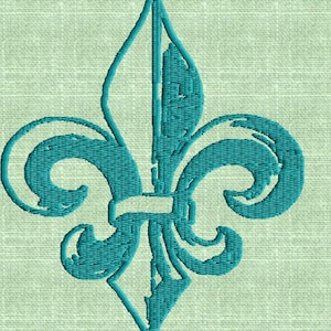 Fleur De Lis French Scroll Design - EMBROIDERY DESIGN FILE - Instant ...