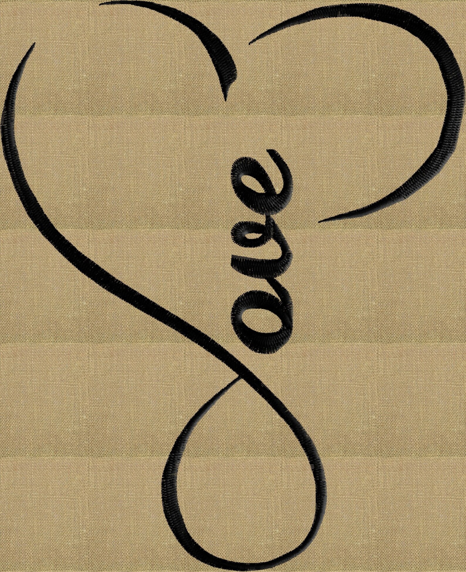 Infinity Love Heart EMBROIDERY DESIGN FILE Instant - Etsy