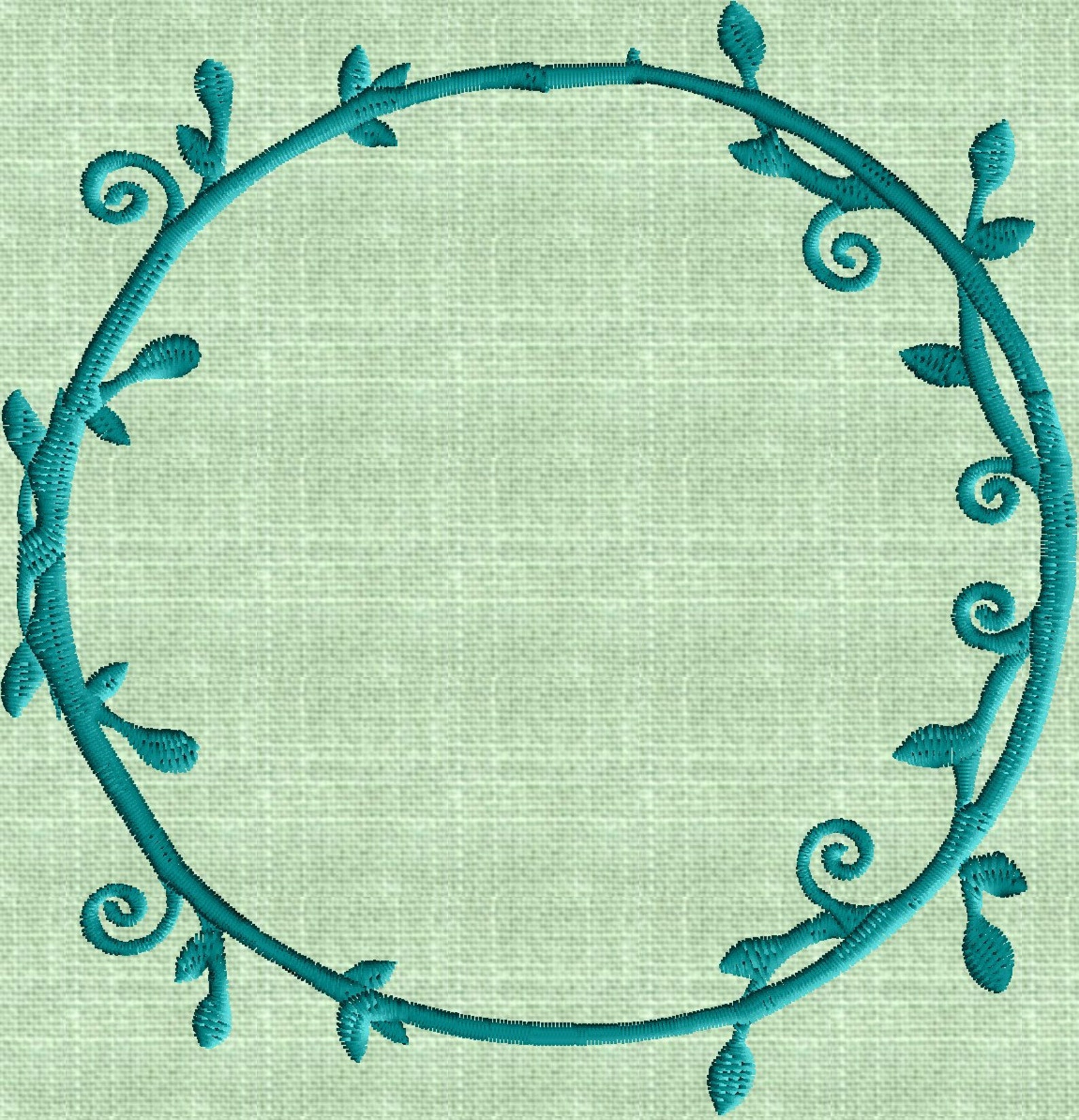 Vine Font Frame Monogram EMBROIDERY DESIGN FILE Font Not | Etsy