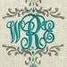 Scripty Monogram Font Embroidery File - 26 Letters -2 Sizes 2.75" & 1. ...