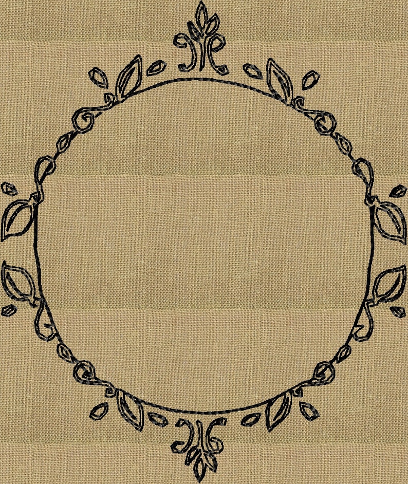 Pen and Ink Frame Monogram font Not Included EMBROIDERY - Etsy