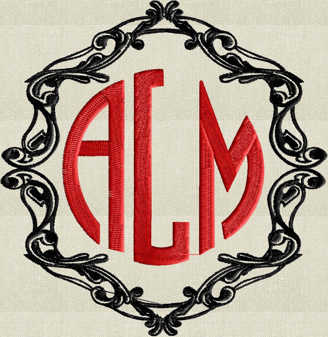 Marquee Frame Monogram font Not Included EMBROIDERY DESIGN - Etsy