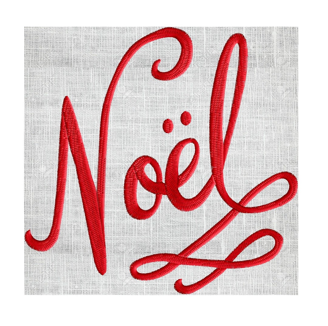 Chalkboard style Noel EMBROIDERY DESIGN FILE Instant download 5x7 & 4x4 ...