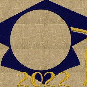 Graduation Cap Hat Frame 2021 EMBROIDERY DESIGN FILE Instant Download ...