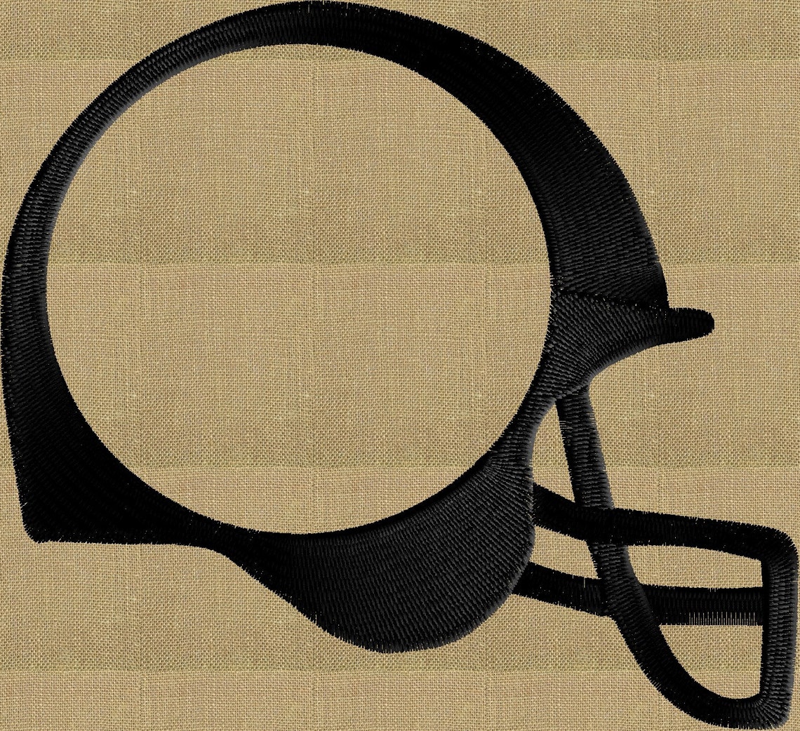 Football Helmet Font Frame Monogram Embroidery Design Font & - Etsy