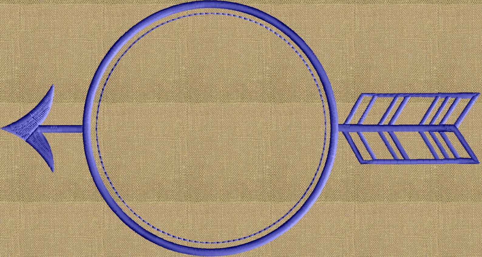 Arrow Circle Frame - EMBROIDERY Design FILE - Instant Download - Vp3 ...